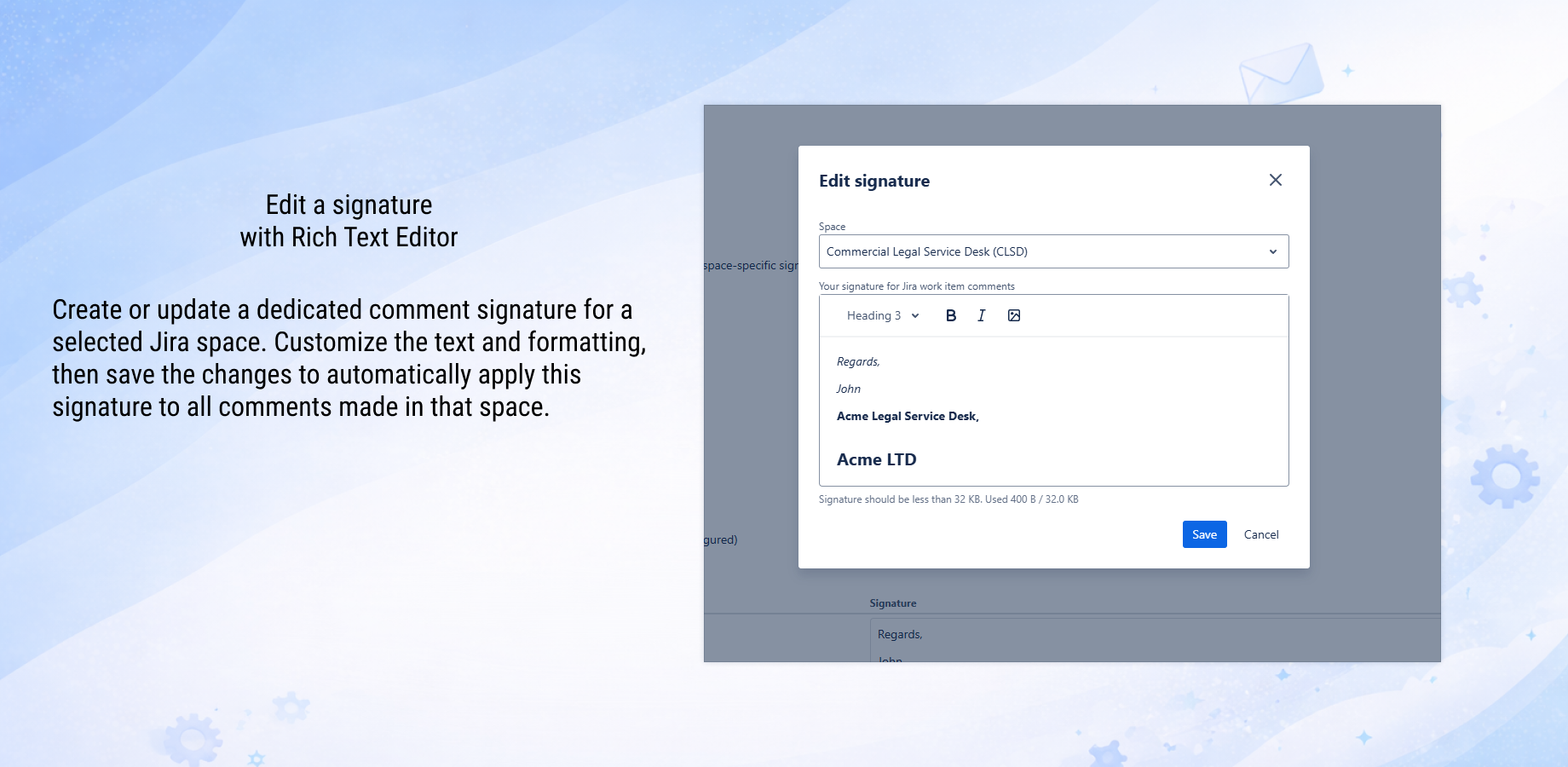 Comment Signatures for Jira | Devpost