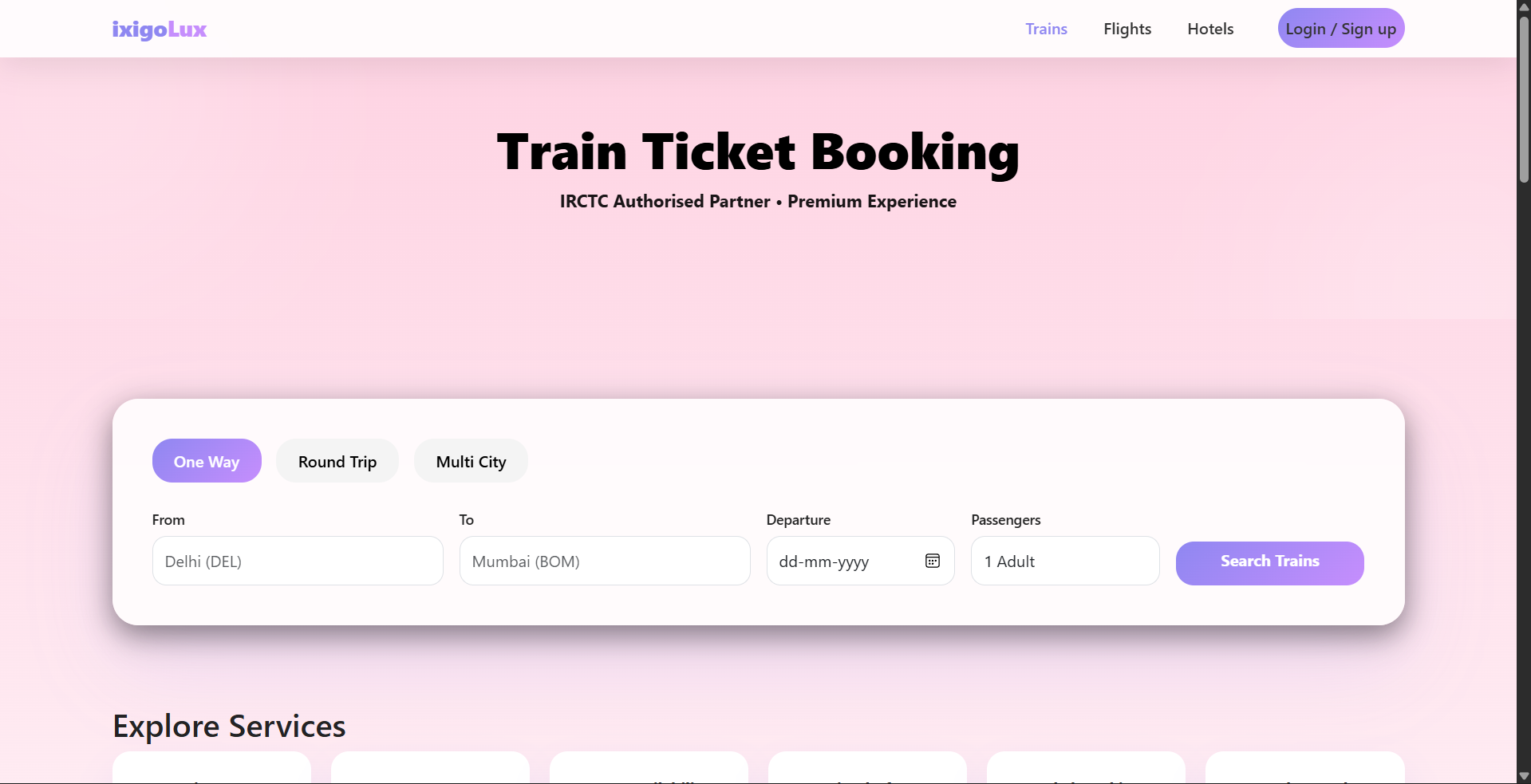 Ixigo Responsive UI Redesign | Devpost