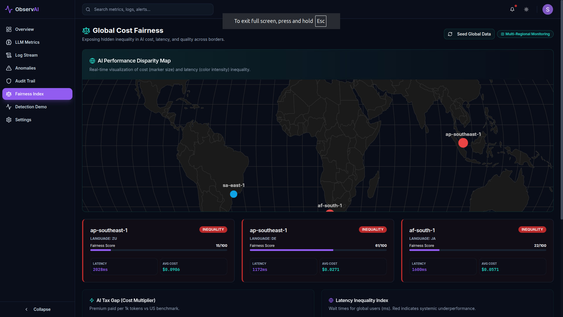 ObservAI - Trustworthy AI at Global Scale | Devpost