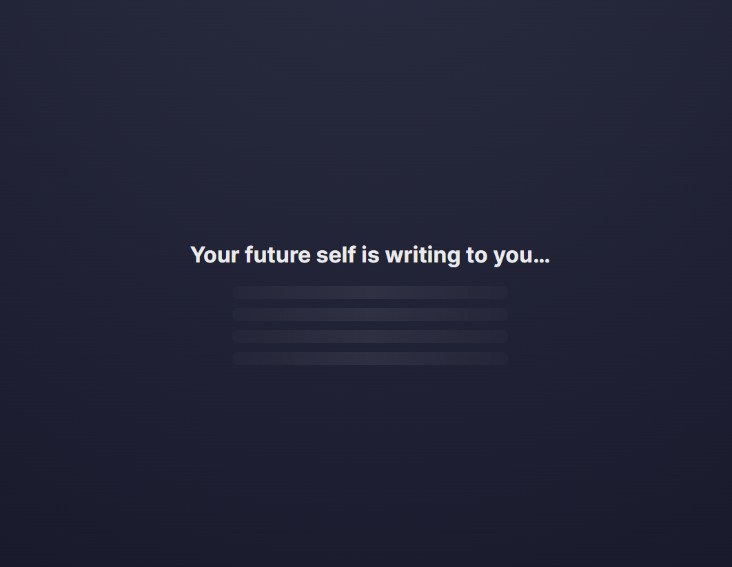 Future You — A Letter From Your Future Self | Devpost