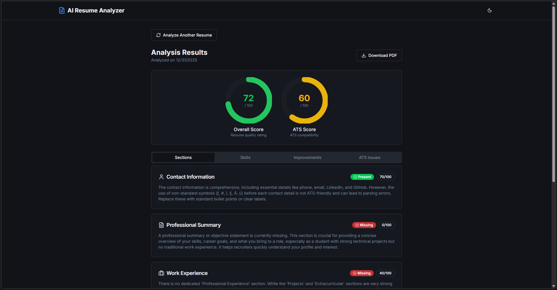 AI Resume Skill Gap Analyzer | Devpost