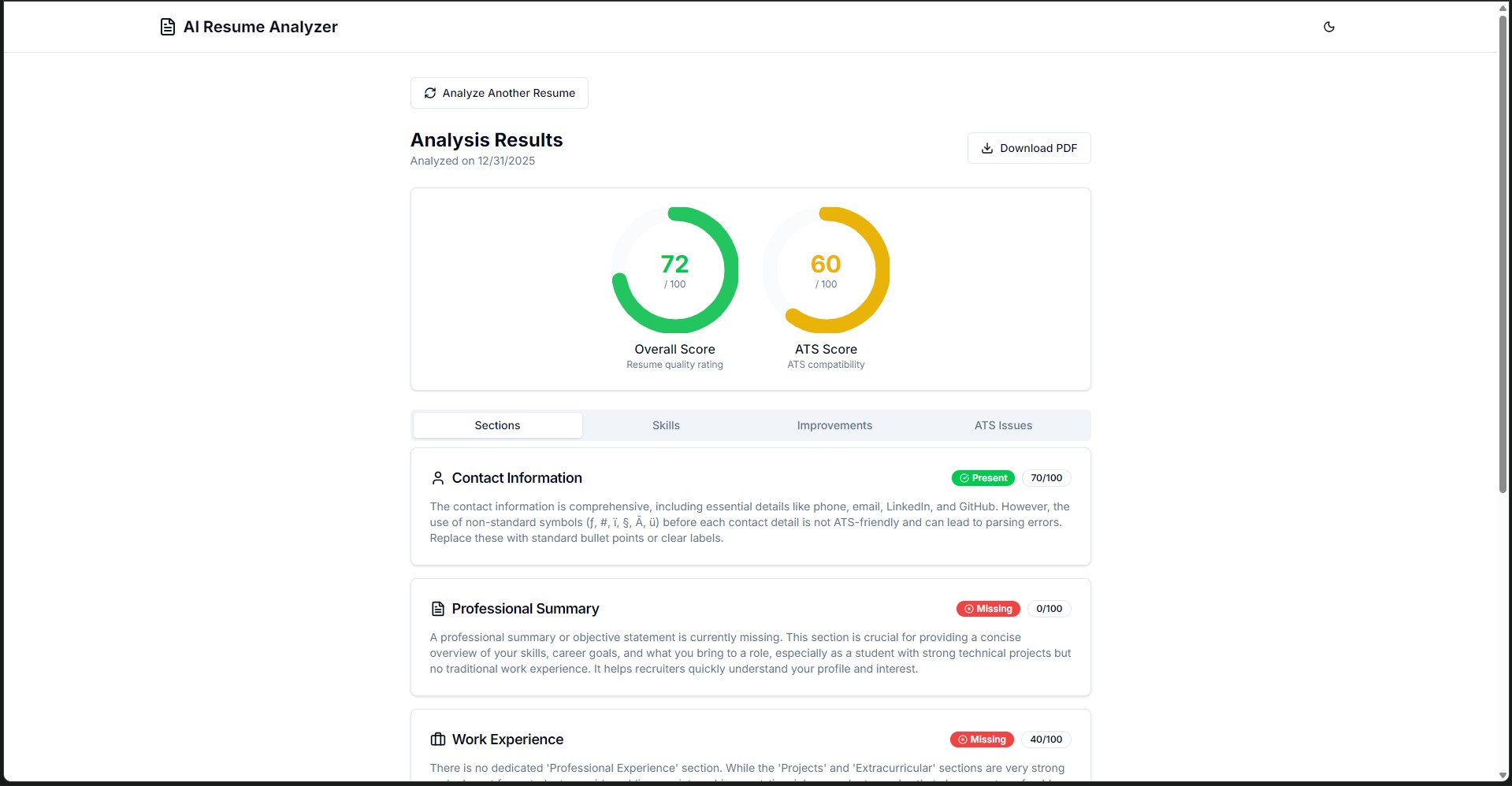 AI Resume Skill Gap Analyzer | Devpost