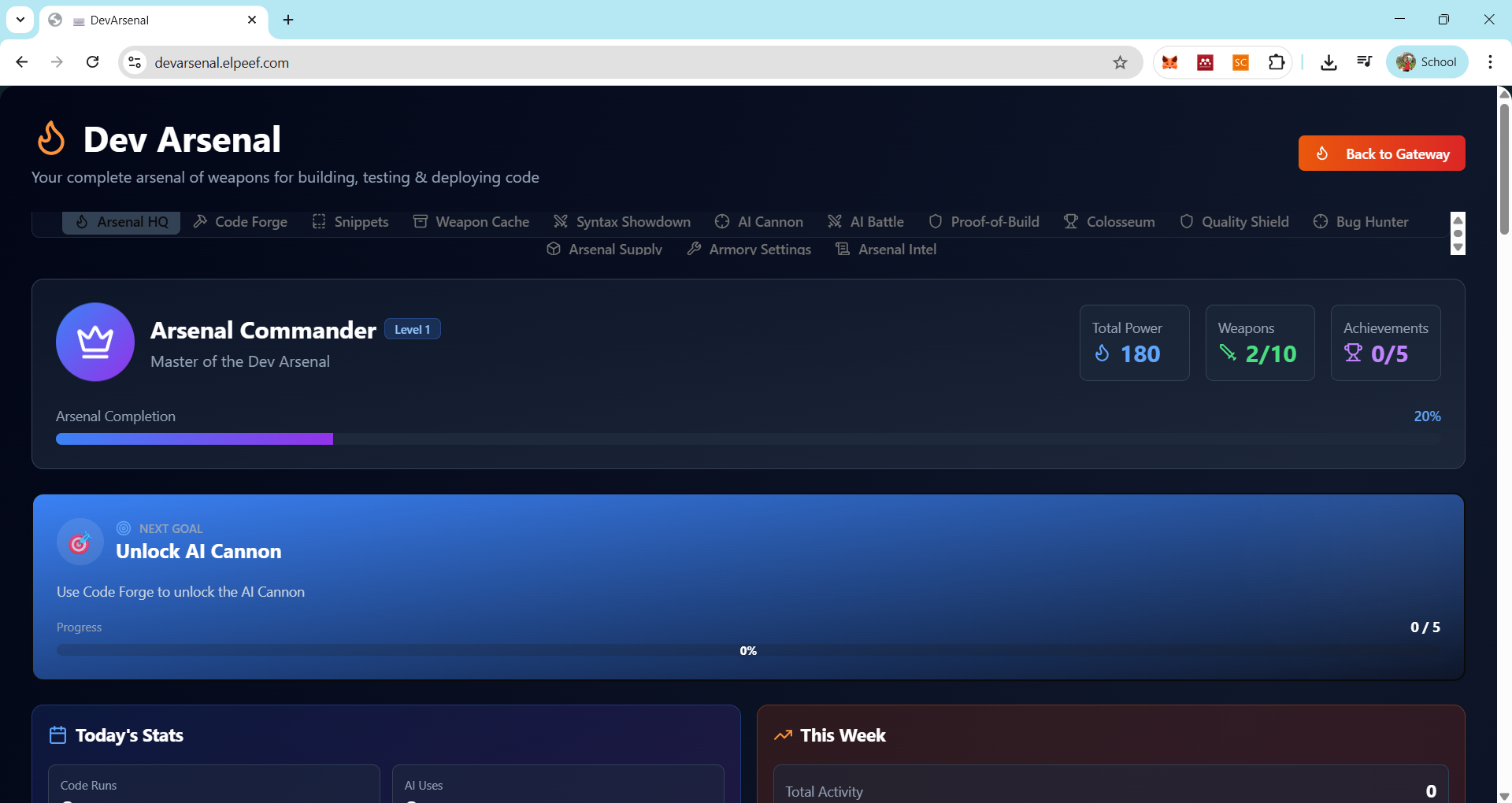 Dev Arsenal | Devpost