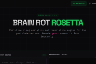 The Brain Rot Rosetta: Real-Time Slang Analytics | Devpost
