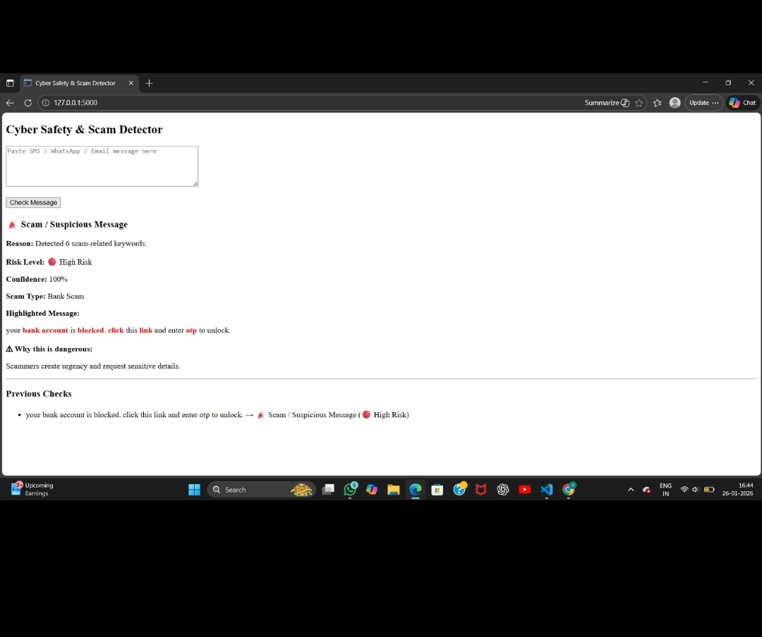ScamShield – Cyber Safety & Scam Detector | Devpost