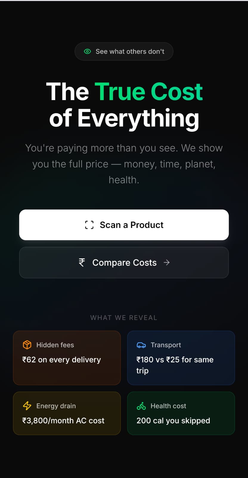 True Cost | Devpost