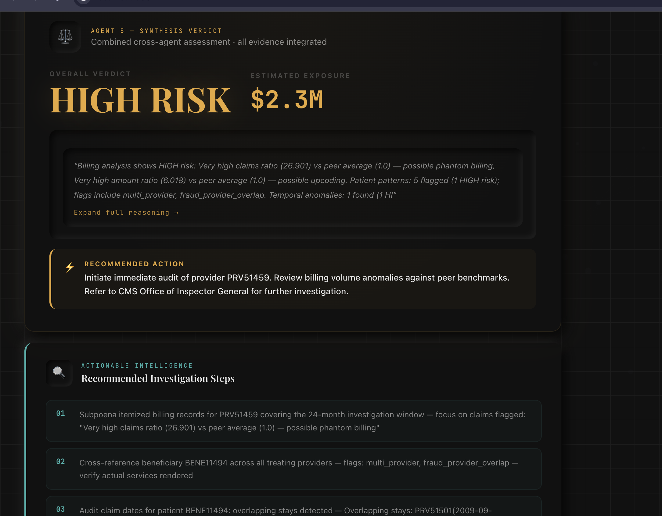 Sentinel: Multi-Agent Fraud Investigation System | Devpost