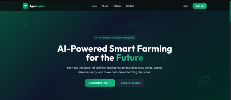 AI Powered Crop Yield Prediction &Smart Farming Optimization | Devpost