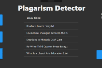 Check It: A Plagiarism Detector | Devpost