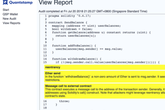 Quantstamp UI | Devpost