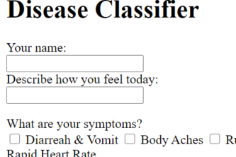 Machine Learning Disease Diagnosis | Devpost