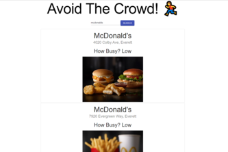 Avoid The Crowd | Devpost