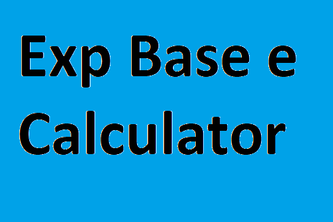 Exponent_Base_e_Calculator | Devpost