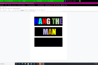 hanging the man | Devpost