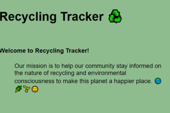 Recycling Tracker ♻️ | Devpost