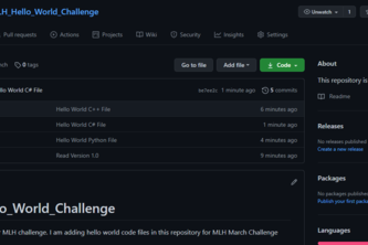 Hello World Code Challenge | Devpost