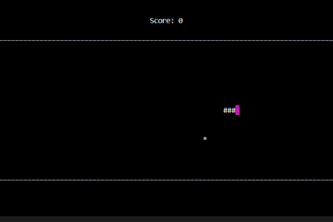 Command line snake game | Devpost