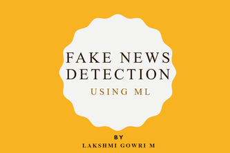 Fake news detection using ML | Devpost