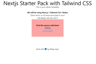 Nextjs Starter Pack | Devpost