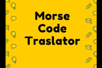 Morse Code Translator | Devpost