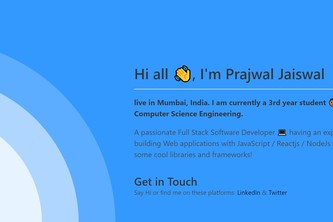Personal Portfolio | Devpost