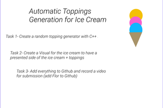 Automatic Toppings Generation For Ice Cream | Devpost