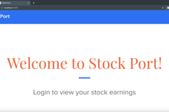 Stock Port Devpost