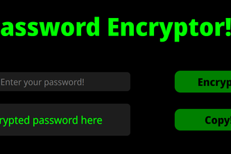 Vanilla retro password encrypter | Devpost