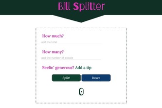 Bill Splitter | Devpost