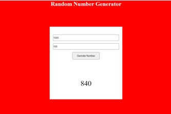 Random Number Generator | Devpost