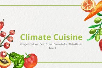 Team 31-Climate Cuisine | Devpost