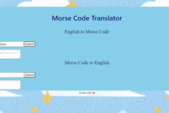 Morse Code Translator | Devpost