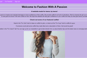 Fashion With A Passion | Devpost