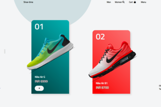 Nike Shoes product webpage | Devpost