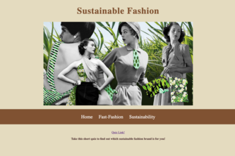 Sustainable Fashion | Devpost