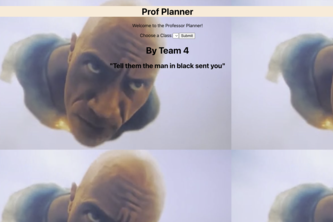 Professor Planner | Devpost