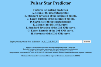 Pulsar Predictor | Devpost