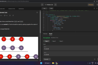 Merge Two Sorted Lists | Devpost
