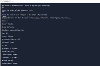 D&D Character Creator | Devpost