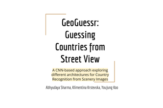 GeoGuesser: Guessing Countries from Street View | Devpost