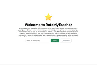 RateMyTeachers | Devpost