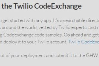 Twilio CodeExchange | Devpost