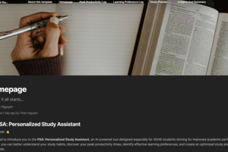PSA: Personalized Study Assistant | Devpost