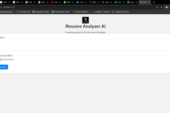 Resume Analyzer Web App | Devpost