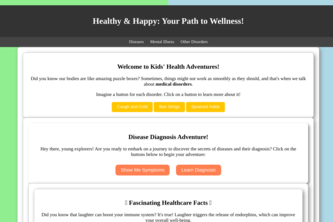 Healthy & Happy: Your Path to Wellness! - A website | Devpost