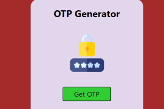 OTP Generator | Devpost