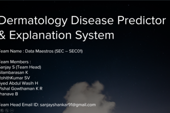 Dermatology Disease Predictor SEC01 | Devpost