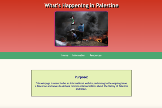 What's Happening in Palestine | Devpost