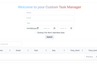 Custom Task Manager | Devpost