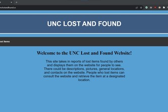UNC Lost and Found | Devpost